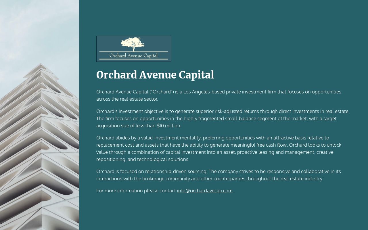Orchard Avenue Capital